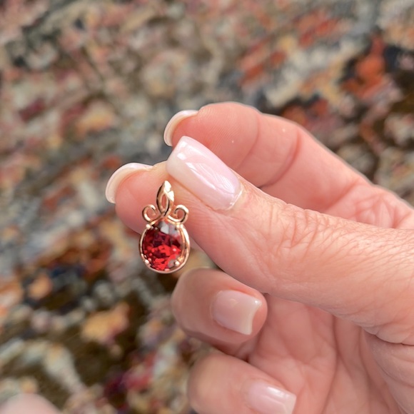 Jewelry | Vintage Super Cute Ruby Red Pierced Earrings | Poshmark